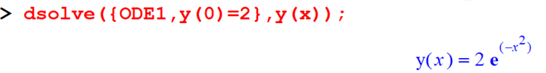 Lesson 7 Differential Equations | Maple